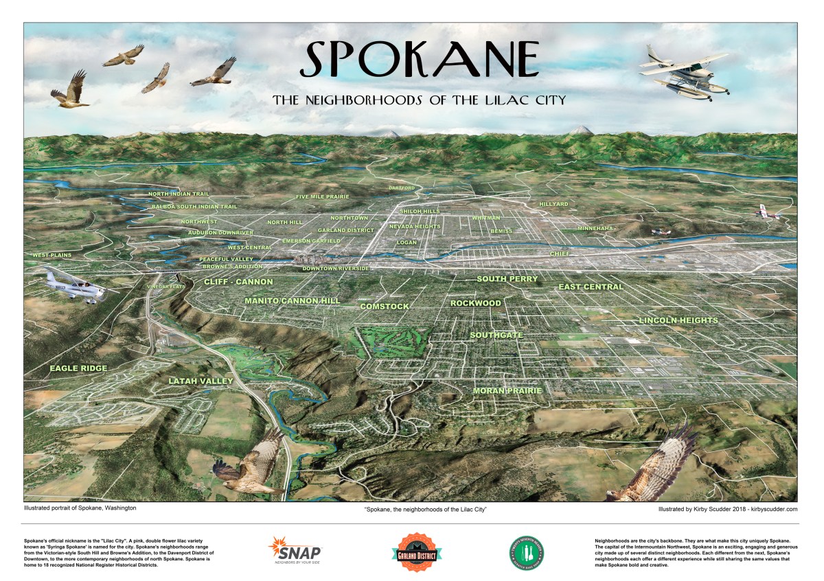 Spokane, Washington poster | Kirby Scudder